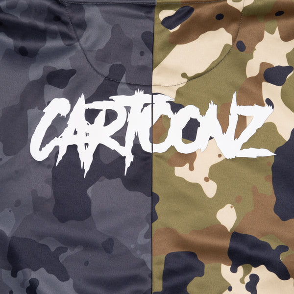 CaRtOoNz | SPLIT CAMO HOODIE (BLACK / GREEN) LIMITED EDITION - CaRtOoNz ...
