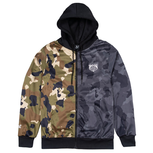 CaRtOoNz | SPLIT CAMO HOODIE (BLACK / GREEN) LIMITED EDITION - CaRtOoNz ...