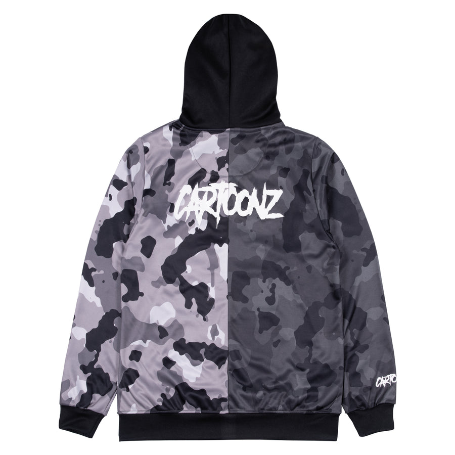 CaRtOoNz | SPLIT CAMO HOODIE (BLACK / GREY) LIMITED EDITION - CaRtOoNz ...